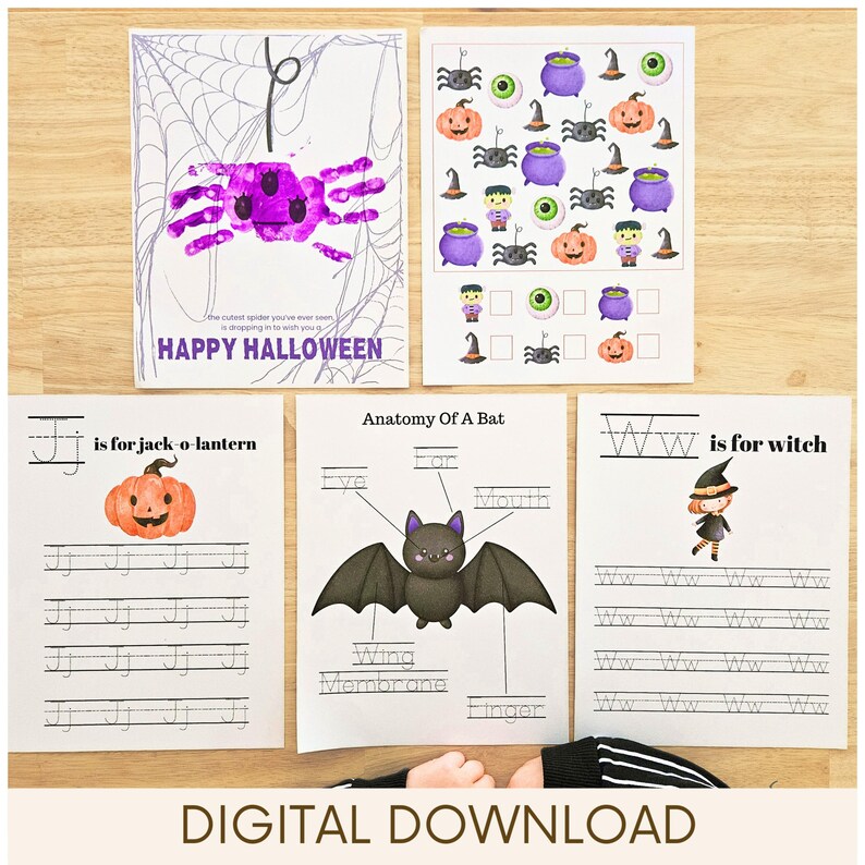 Halloween Packet, Homeschool Printables, Kindergarten Curriculum ...