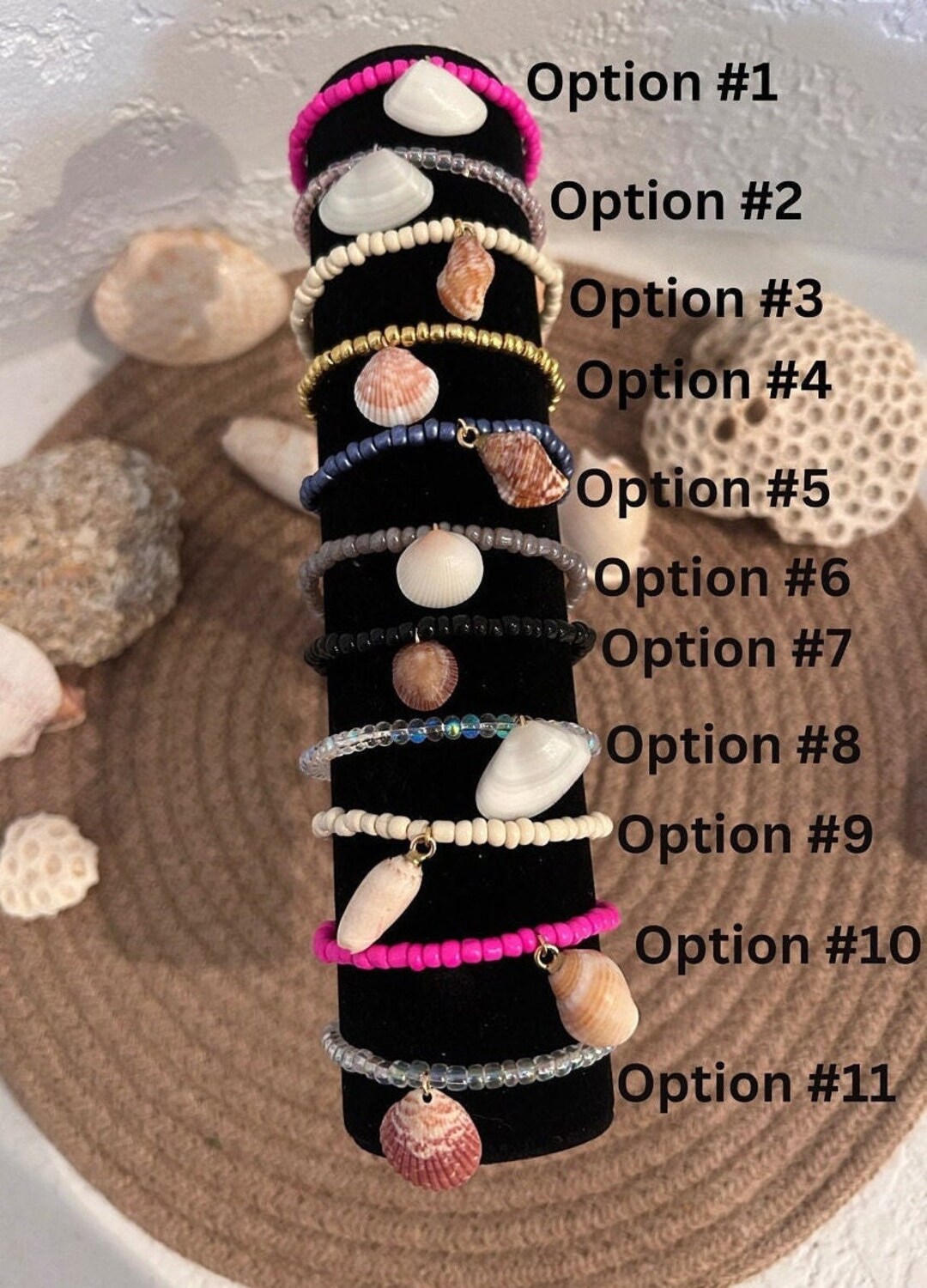 Sea Shell Beaded Bracelets- Seed Bead/summer/tropical/vacation/gift ...