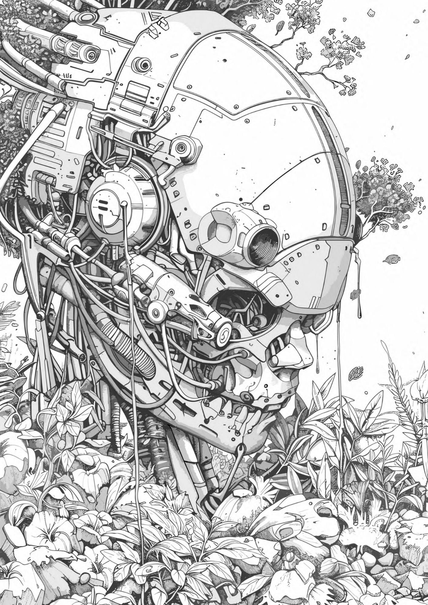 25 Sci-fi Adult, Cyberpunk Coloring Pages,for Adults Instant Download ...