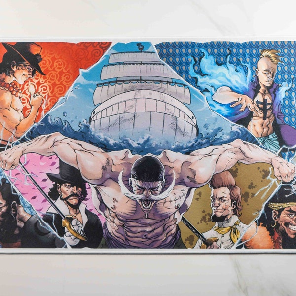 One Piece Tcg Blackbeard Playmat - Etsy