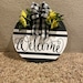 Customizable Handmade Welcome Sign: Black and White Decor - Etsy