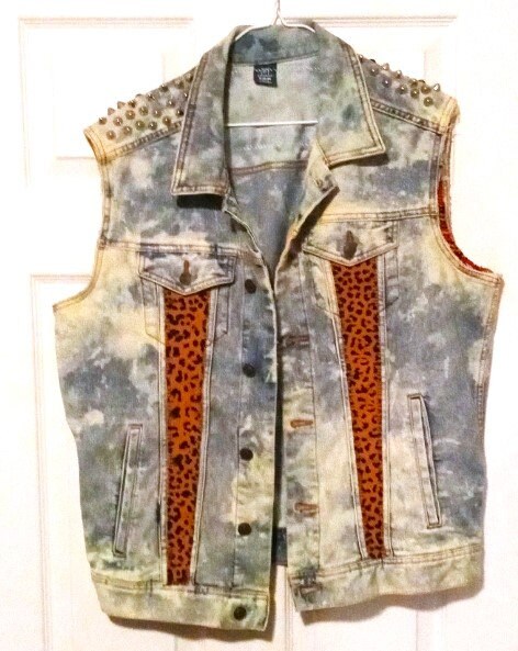 STREETFREAK Denim Studded Vest - Etsy