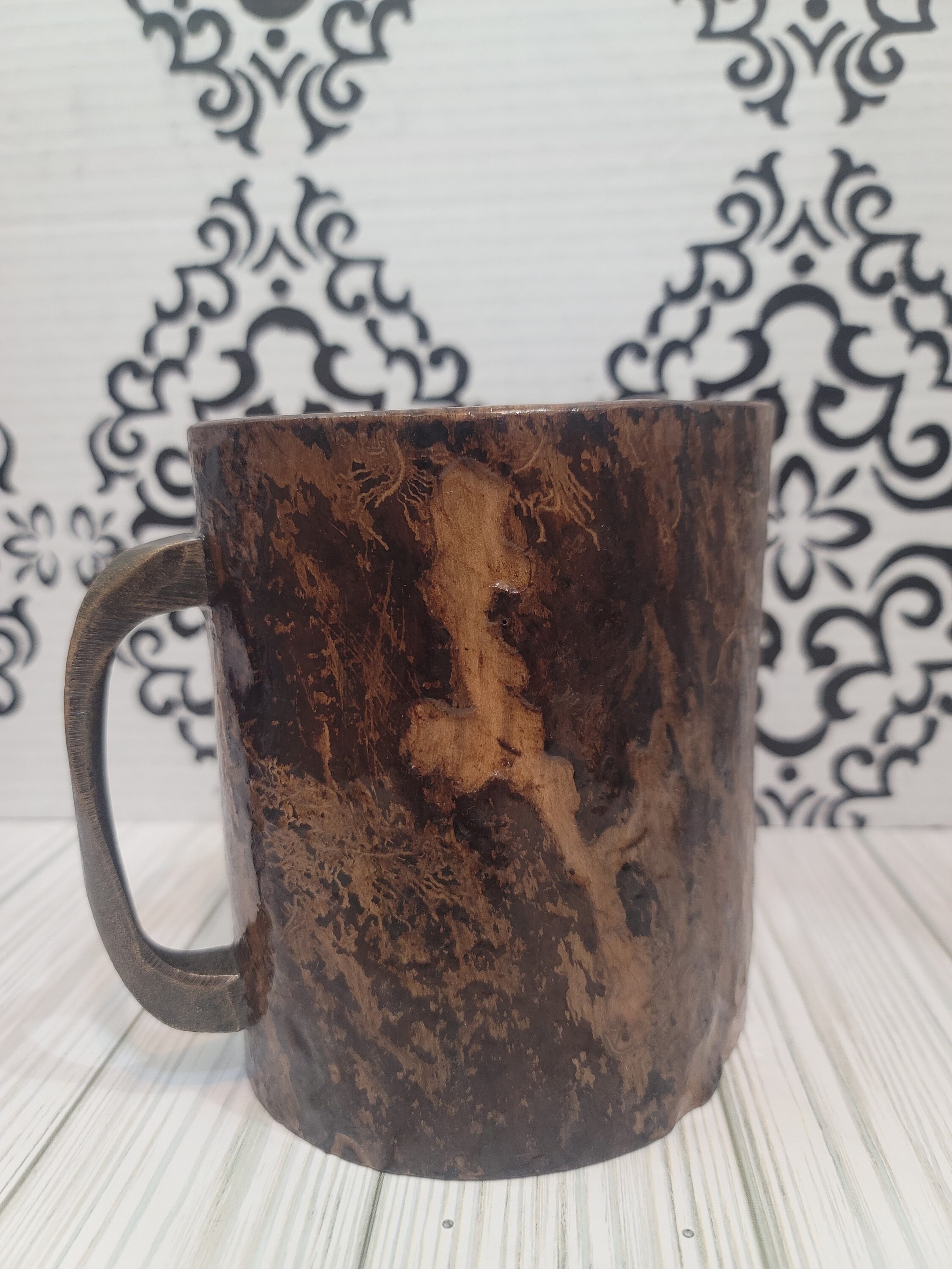 Handmade Wood Mug / Cup 26oz - Etsy