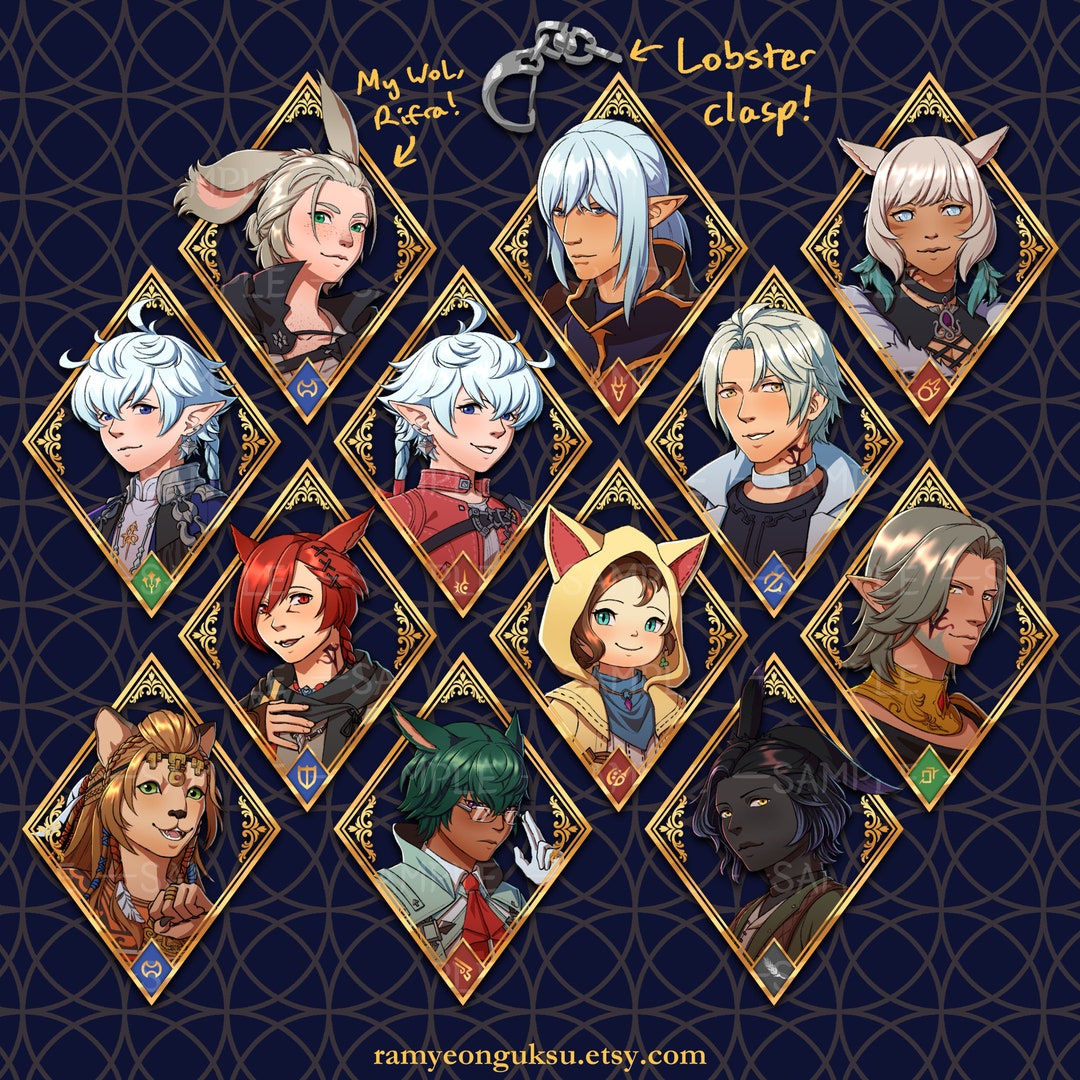 FFXIV Portrait Charms Wave 1 - Etsy