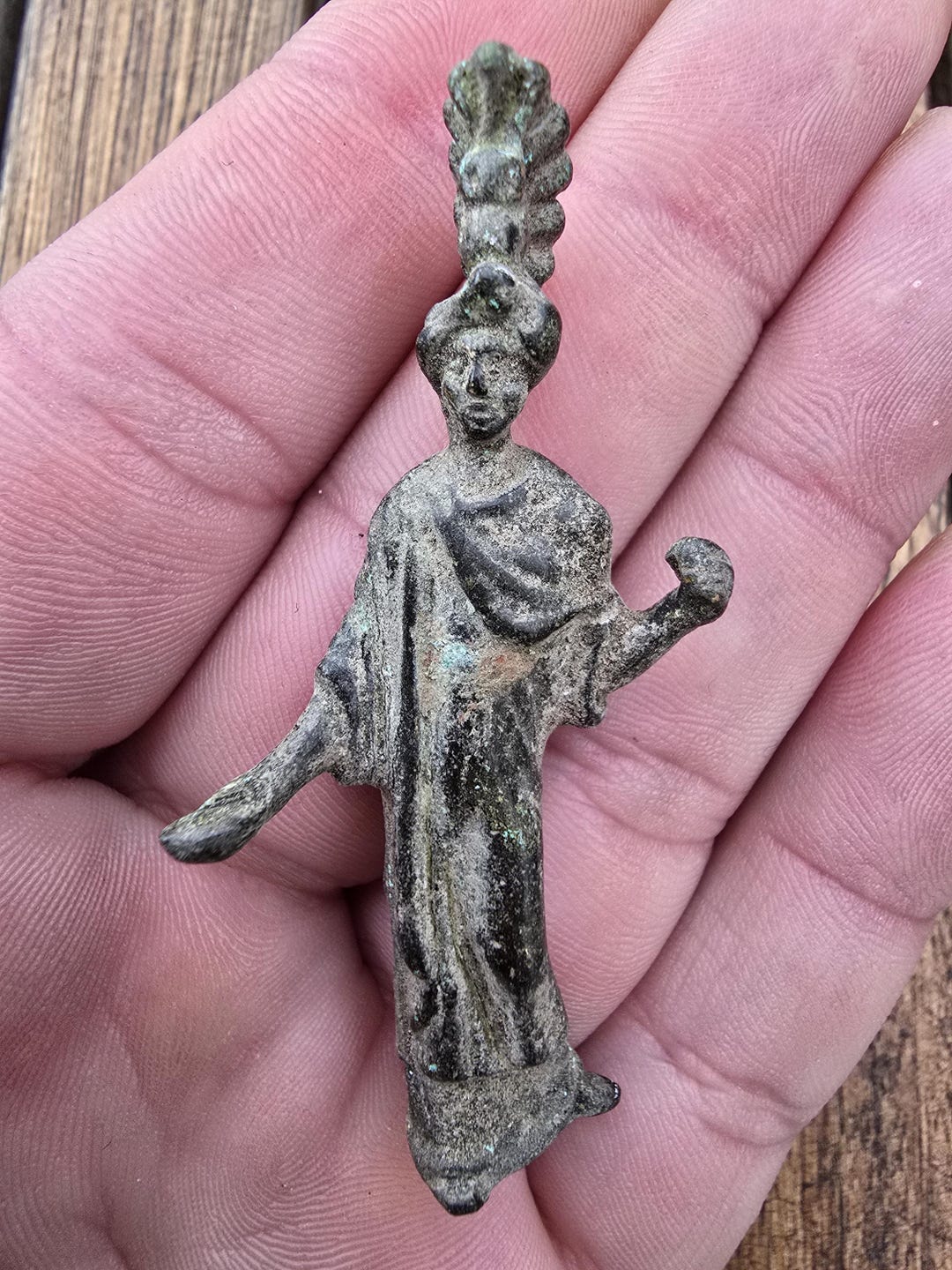 Ancient Roman Bronze Figurine of Minerva - Etsy