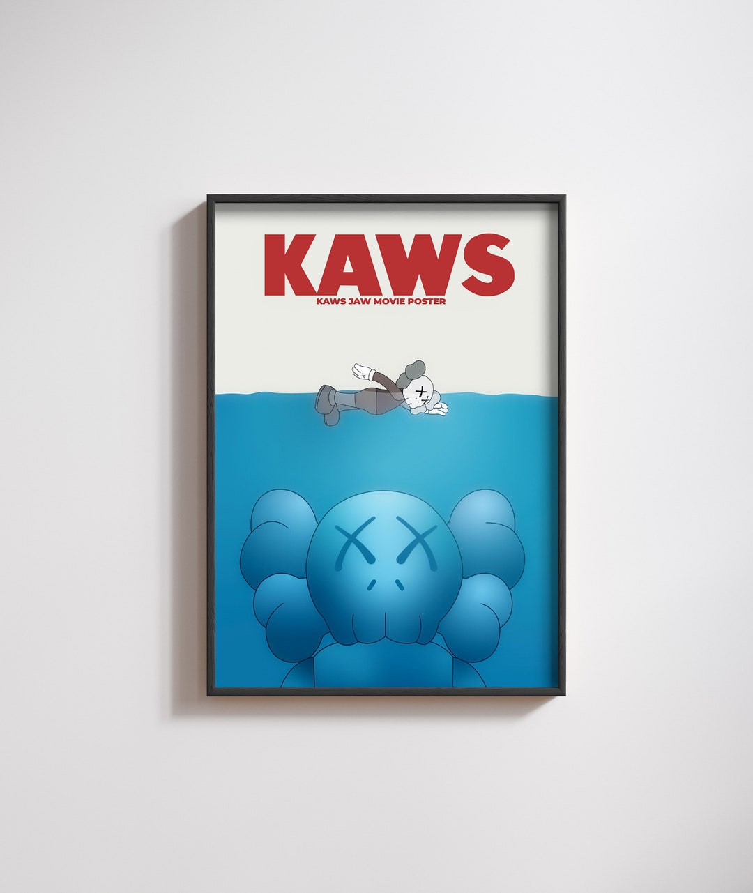 Jaws KAWS Fashion Movie Vintage Poster Street Wear Fashion Street Art ...