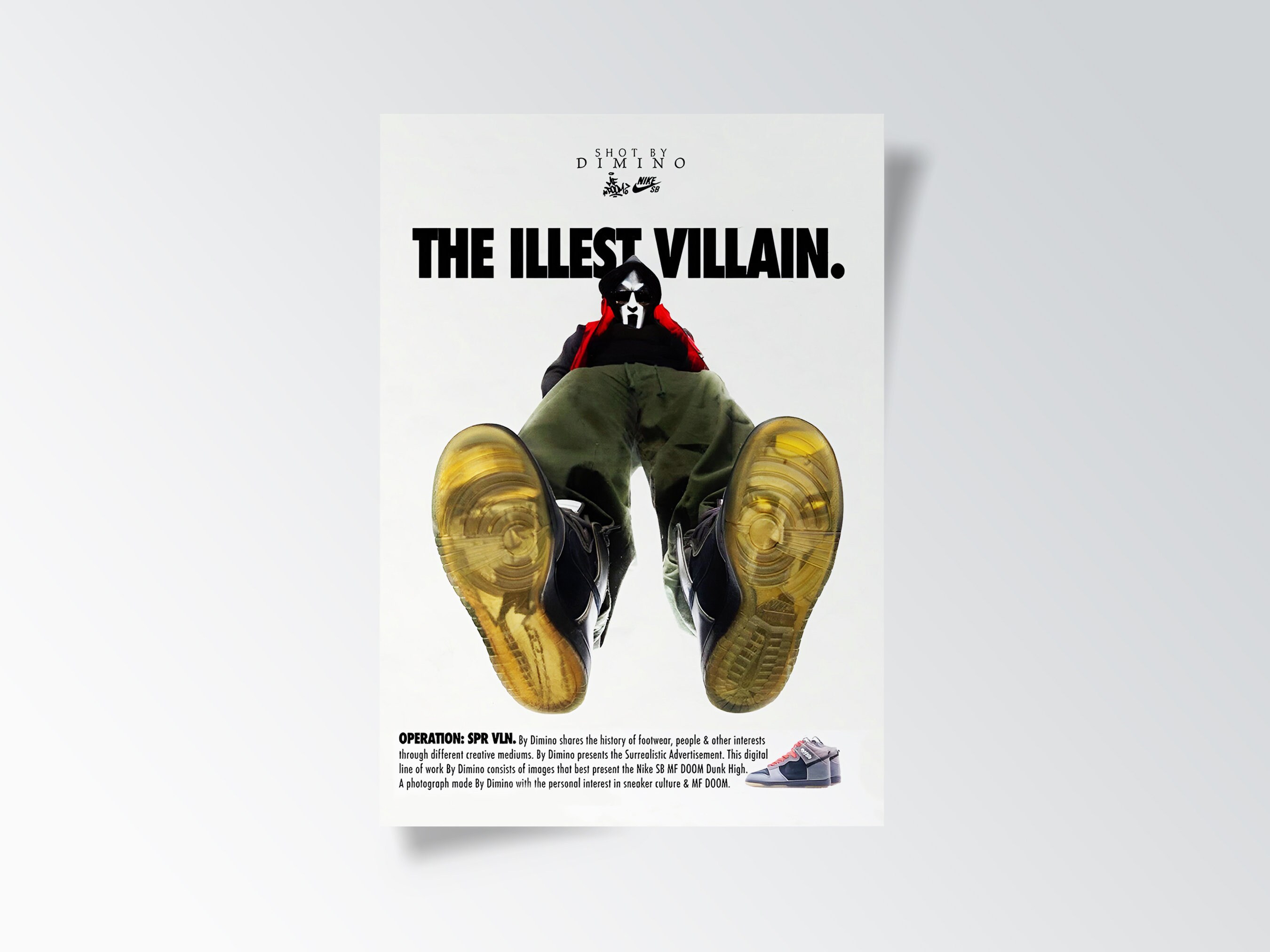 MF Doom Illest Villian All Caps Poster Dooms Day Hip-hop Rap Hip-hop ...
