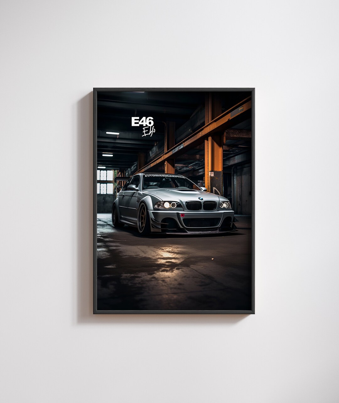 BMW E46 M3 Poster M2,M3, E46 Car Poster Framed A4 A3 A2 Wall Art - Etsy