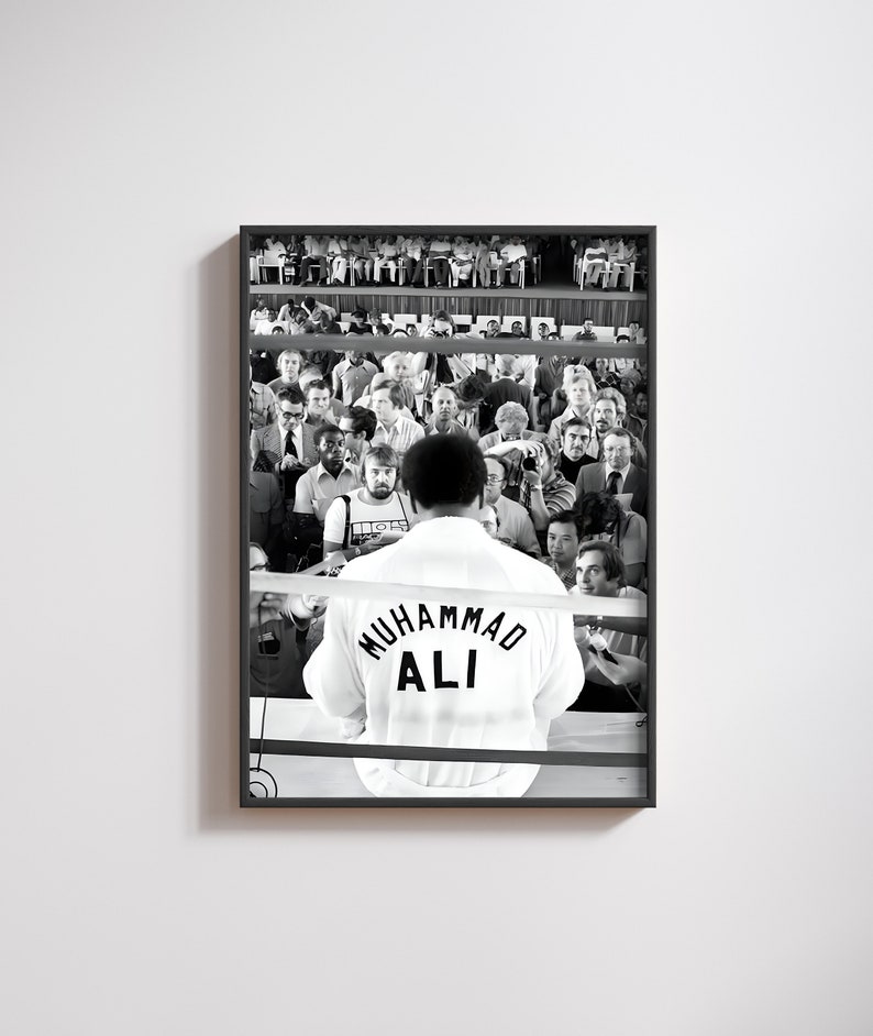 Muhammad Ali Vintage Boxing Poster Boxing Ali Fan Art Poster Framed A4 ...
