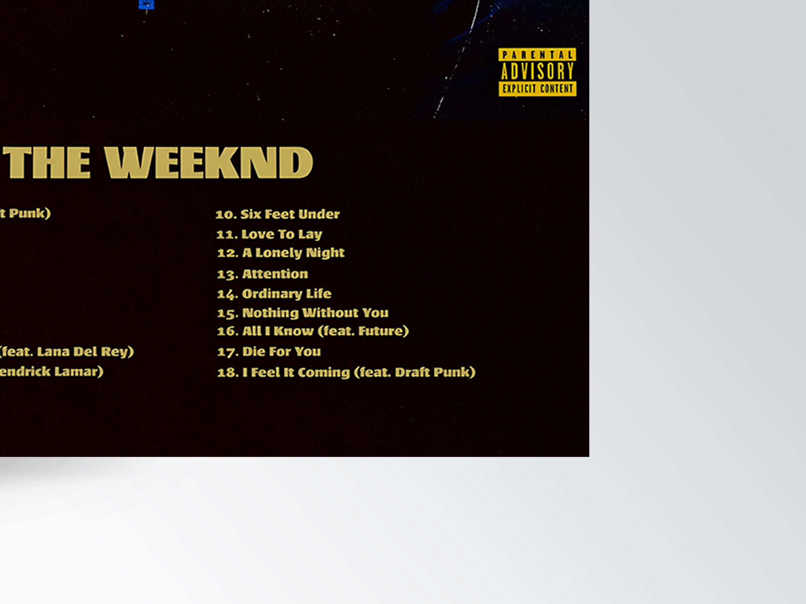 The Weeknd Starboy Fan Art Album Poster the Weekend Fan Art Music Indie ...