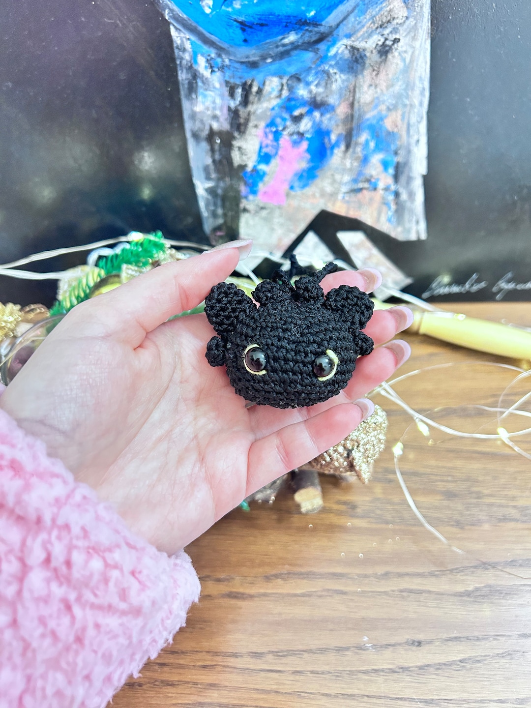 Toothless how to Train Your Dragon Amigurumi Keychain - Etsy