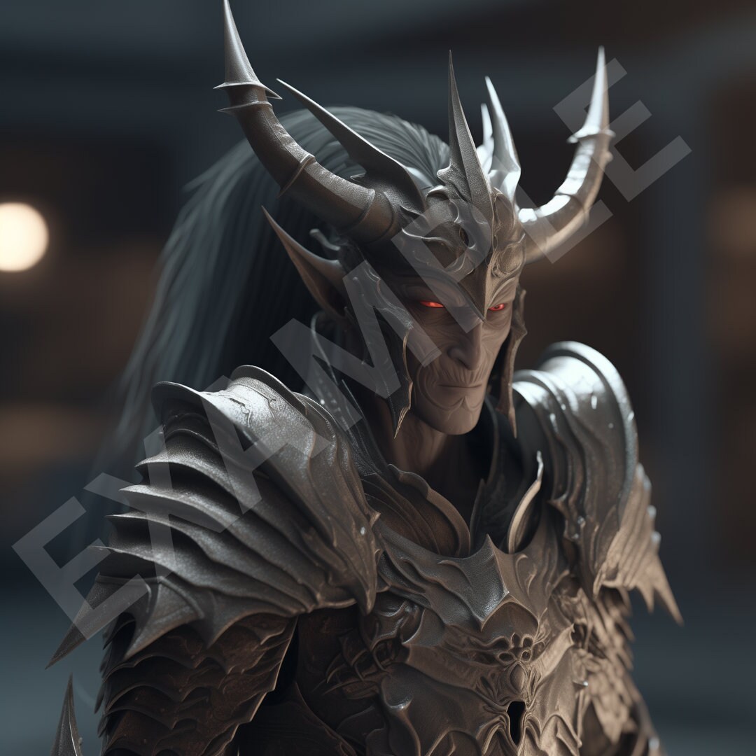 Dark Elf, Evil D&D Character Art, Fantasy, Roleplaying, - Etsy