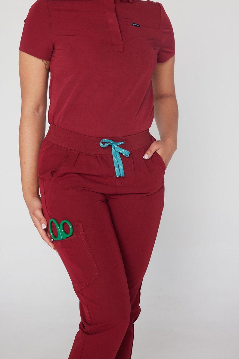 Y.A.V.A.R Collection Female Polo Scrub Top - Etsy