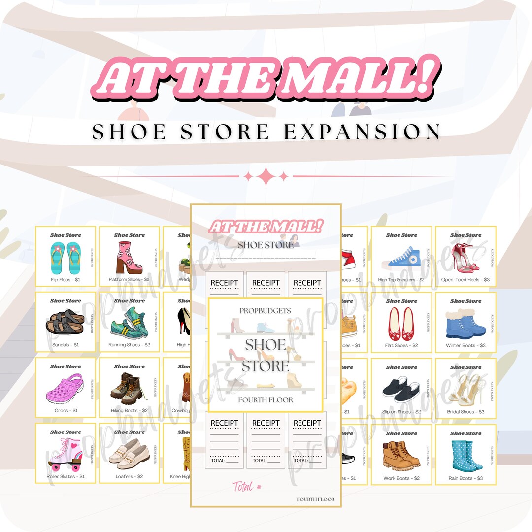 Shoe Store Expansion | Floor 4 | at the Mall - Box Savings Challenge ...