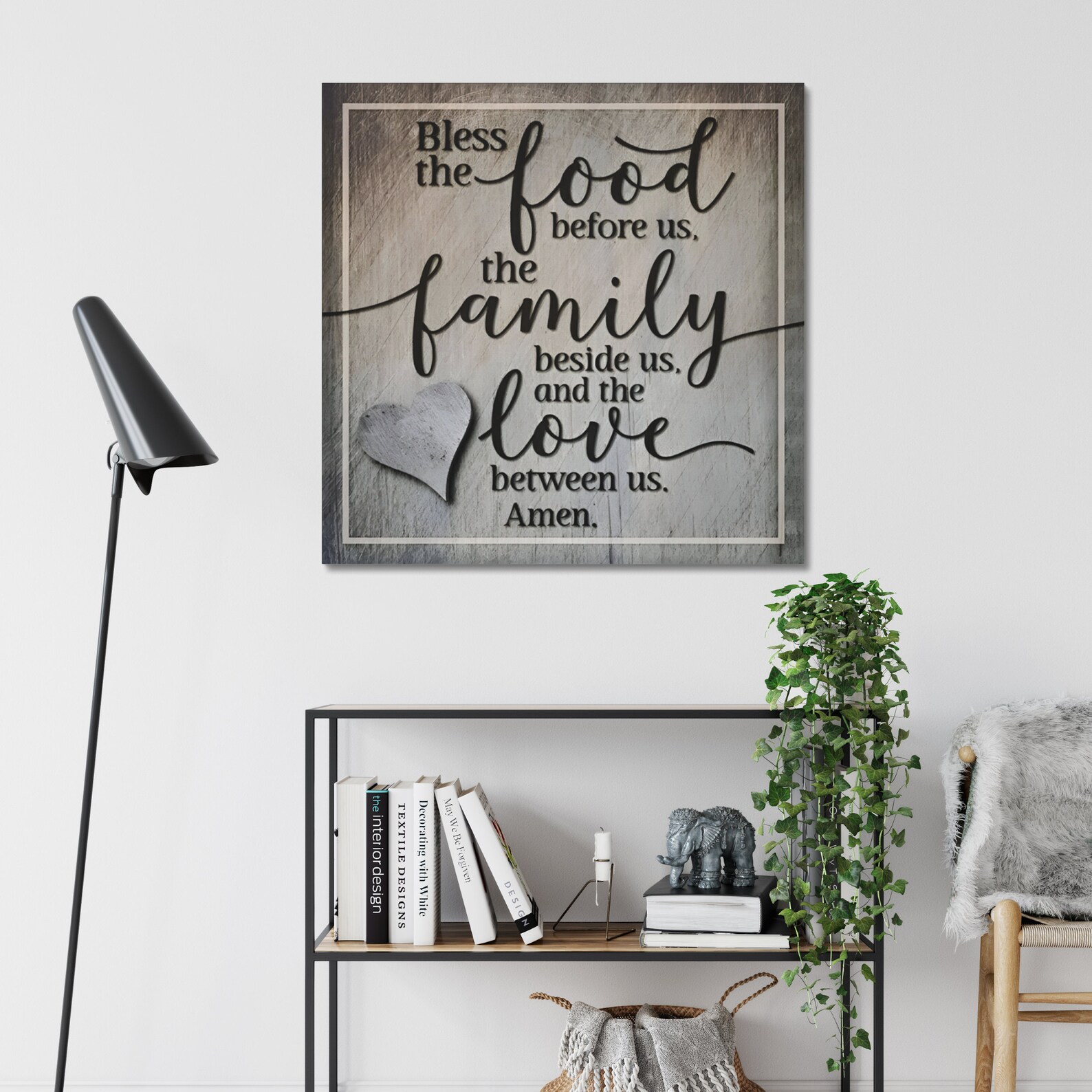Bless the Food Before Us Inspirational Christian Kitchen Decor, Family ...