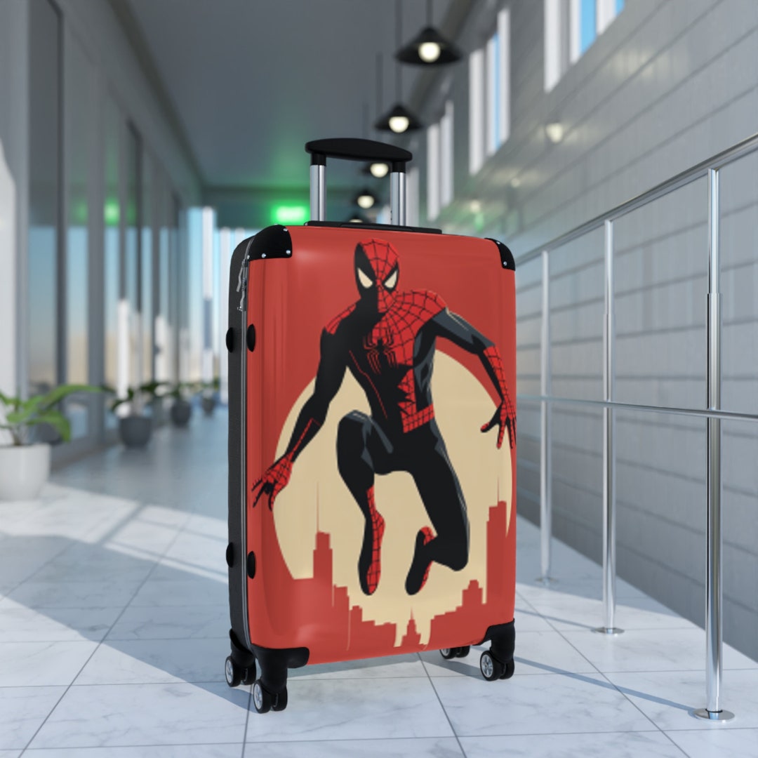 Superhero Suitcase Durable Hard Shell Flexible Double Wheel - Etsy