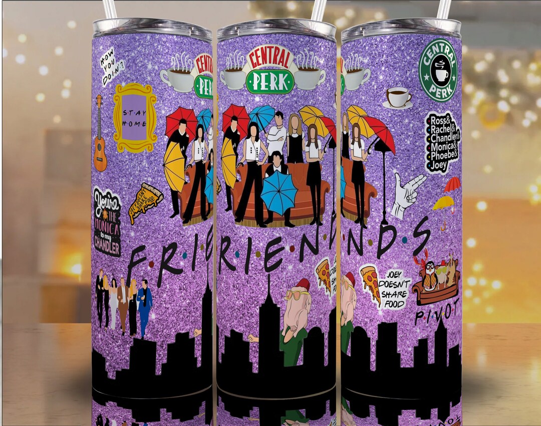 Friends 20 Straight Skinny Tumbler Wrap, Sublimation Wrap, Friends Tv ...