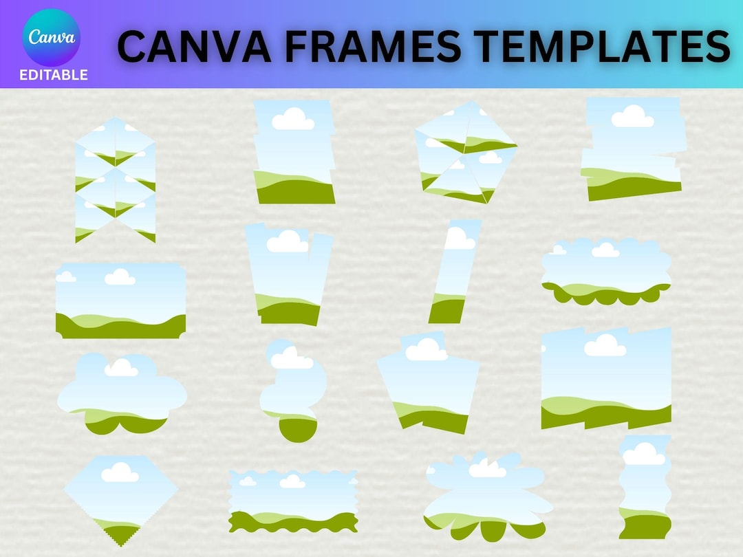 Canva Editable Frames Template,fill Your Own Picture Frame Template ...