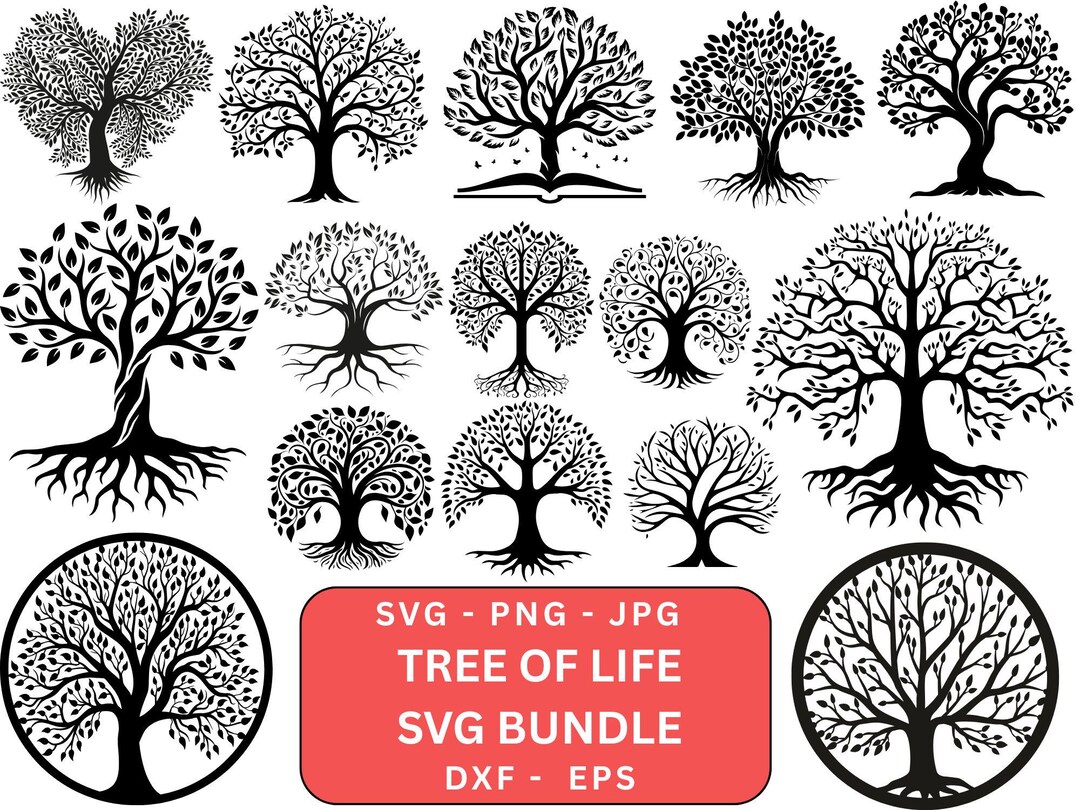 Tree of Life Svg,vector Files for Wood Laser Cutting,tree of Life ...