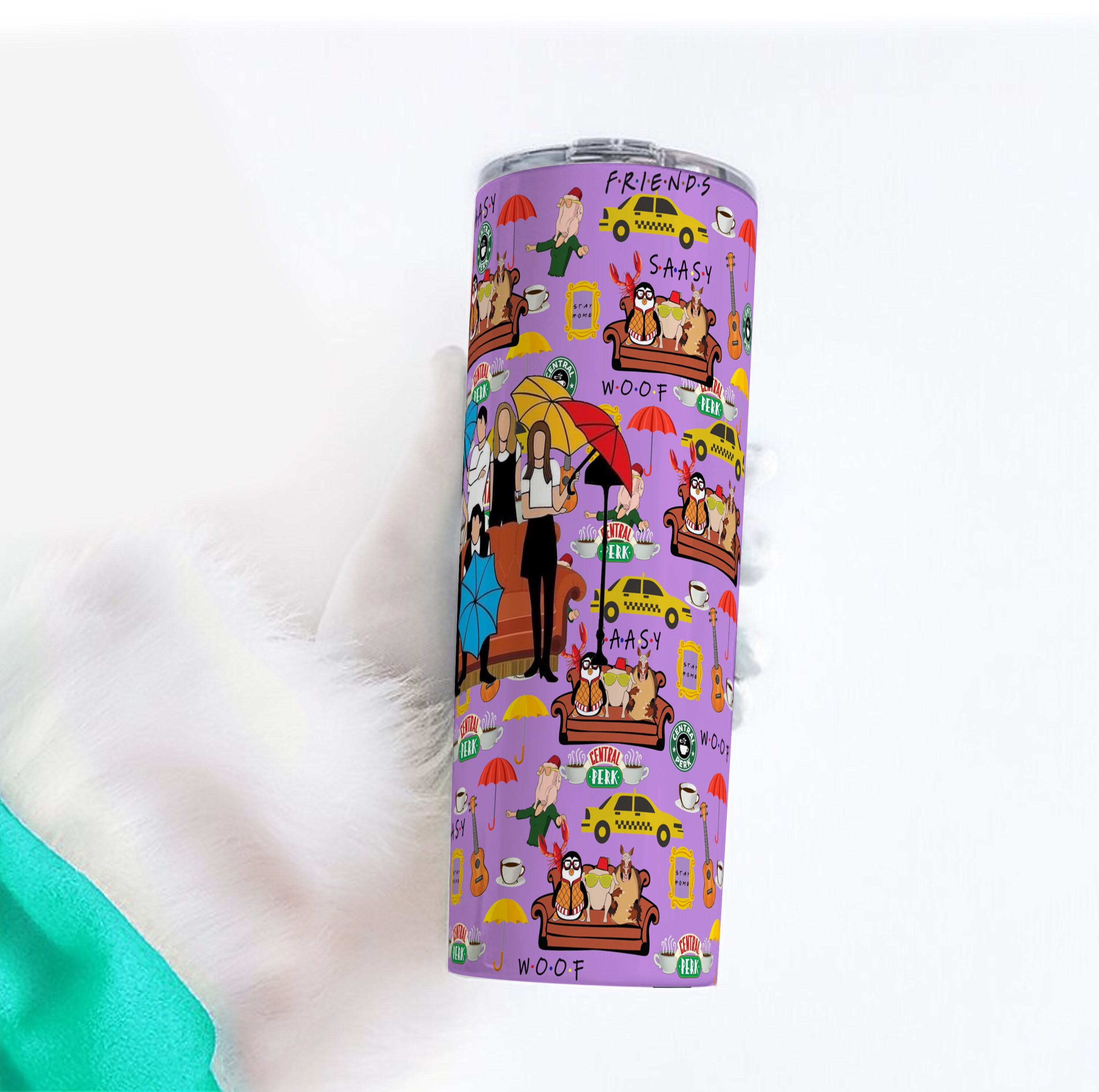 Friends 20 Straight Skinny Tumbler Wrap, Sublimation Wrap, Friends Tv ...