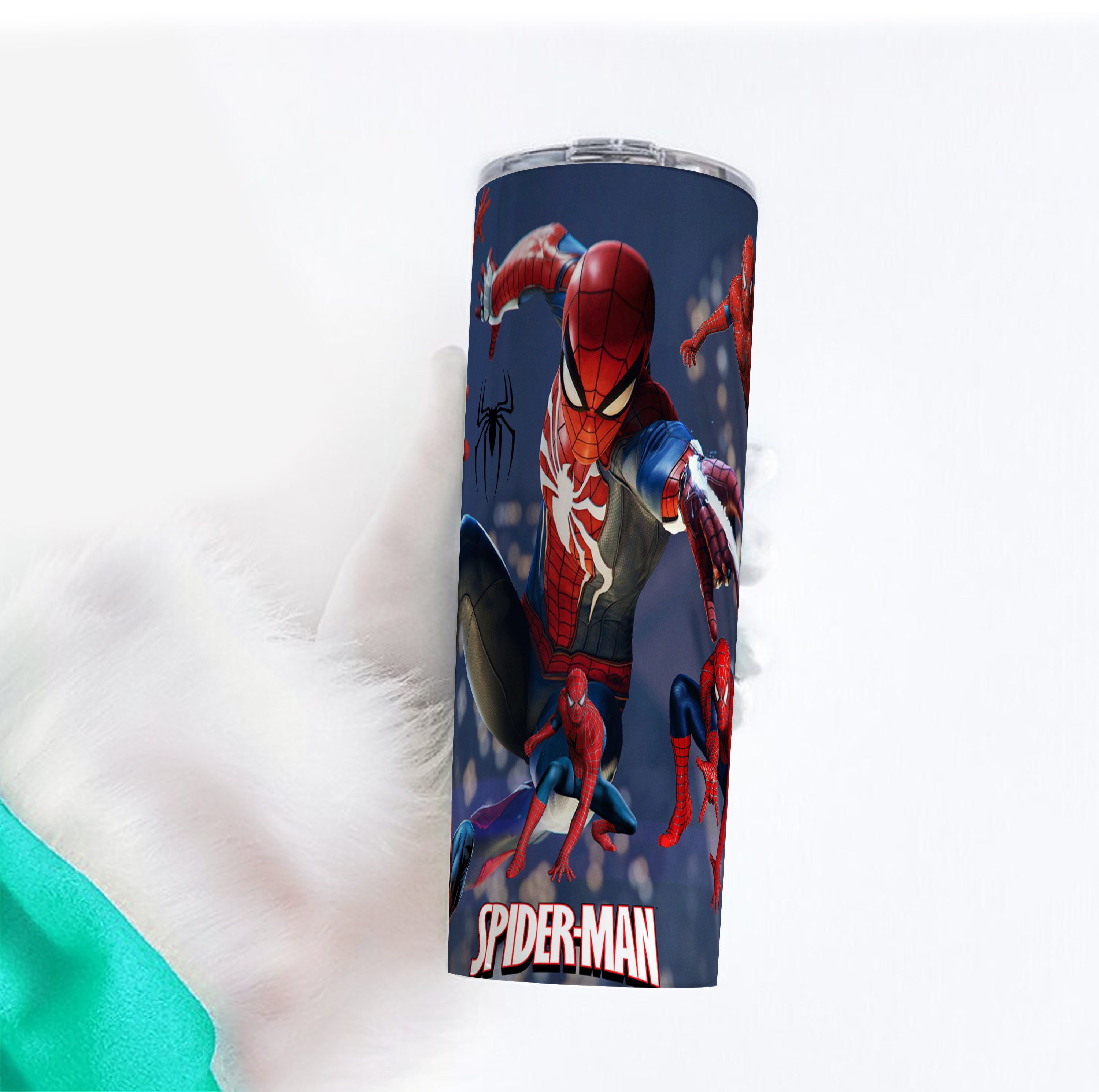 Spider Man 20oz Skinny Tumbler Wrap, Spider Man Sublimation for Skinny ...