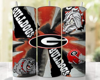 Georgia Bulldogs Tumbler Wrap 20oz Skinny Straight Sublimation Tumbler Png, - Etsy