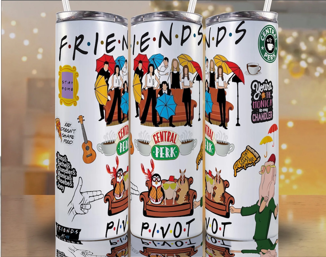 Friends 20 Straight Skinny Tumbler Wrap, Sublimation Wrap, Friends Tv ...