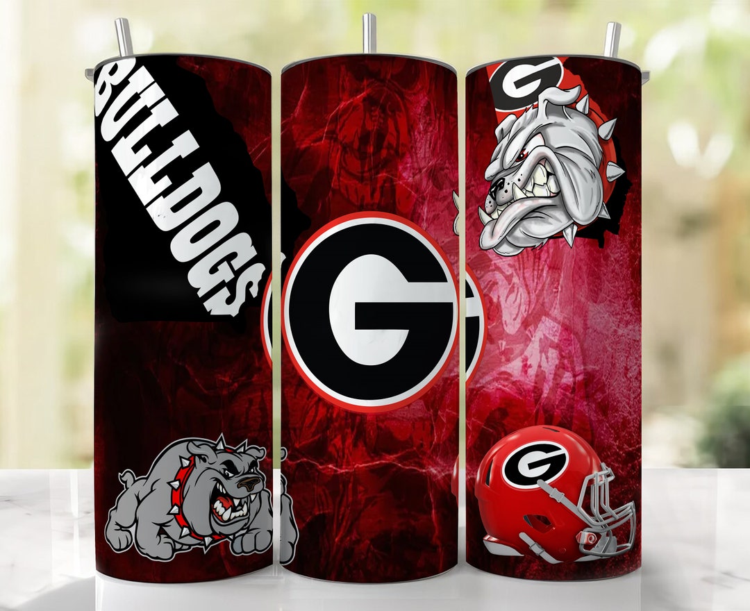 Georgia Bulldogs Tumbler Wrap 20oz Skinny Straight Sublimation Tumbler ...