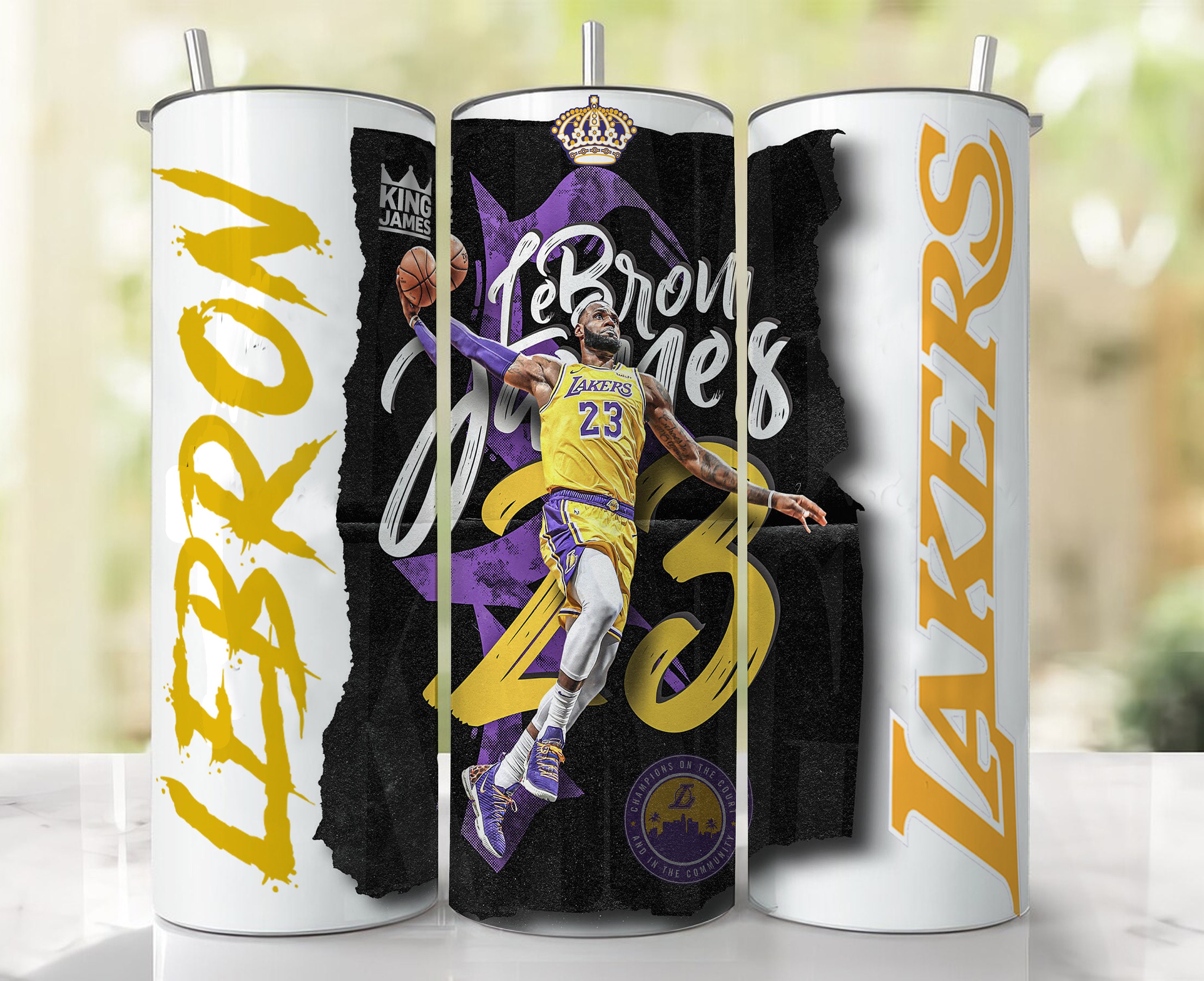 Inspired JAMES 20oz Skinny Straight Sublimation Tumbler Png, Lebron ...