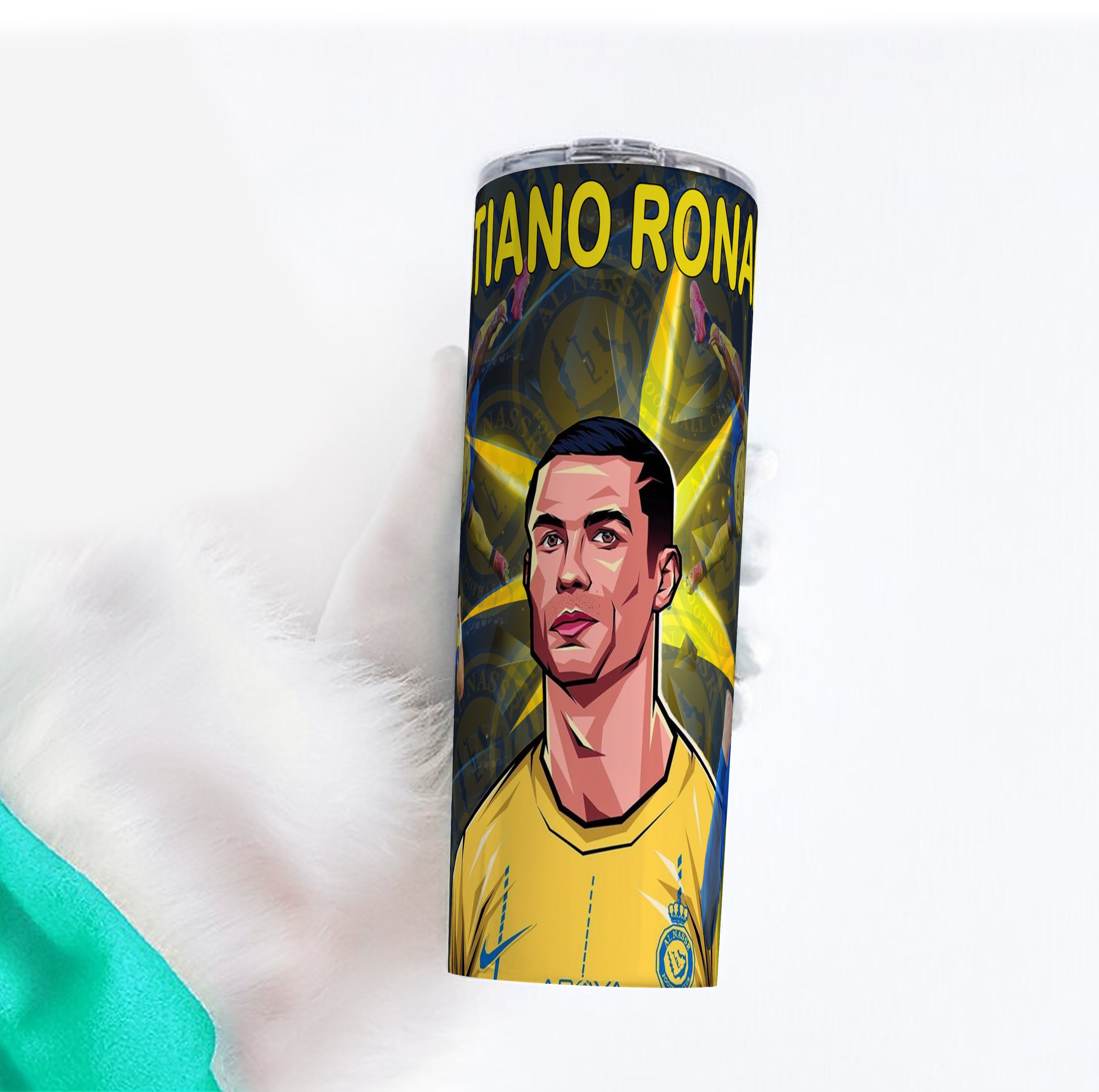 Ronaldo Cr7 Tumbler Wrap Png 20oz Skinny Tumbler Png Sublimation Design ...