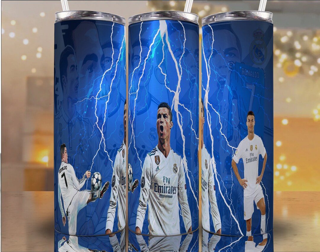 Ronaldo Cr7 Tumbler Wrap Png | 20oz Skinny Tumbler Png | Sublimation ...