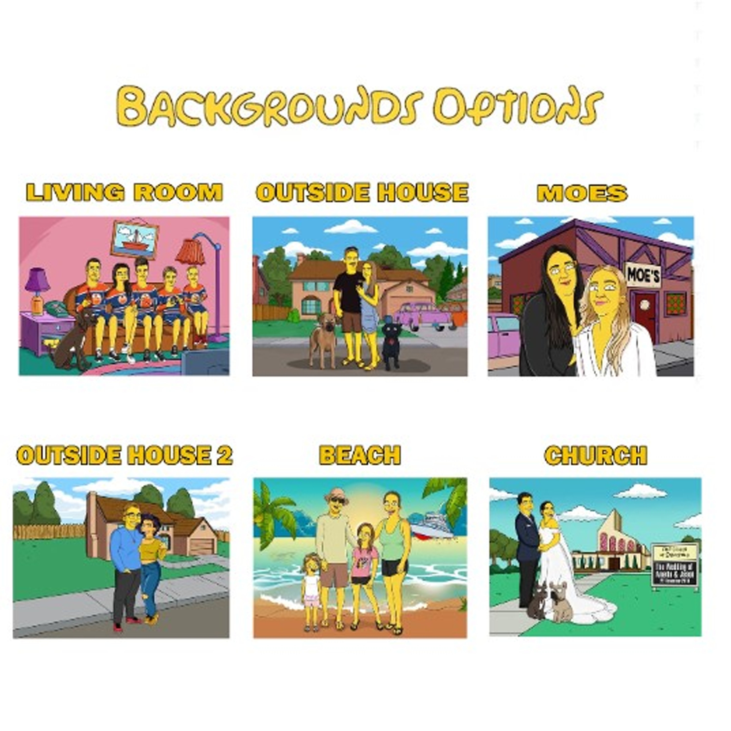 Custom Simpson Family Portrait, Custom Simpson Couple Portrait,custom ...