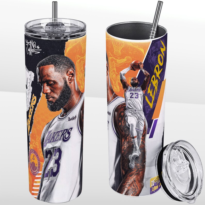 Inspired JAMES 20oz Skinny Straight Sublimation Tumbler Png, Lebron ...