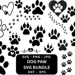 Dog Paw Svg,paw Print Svg,dog Foot Print,puppy Paw Svg Cut Files,dog ...