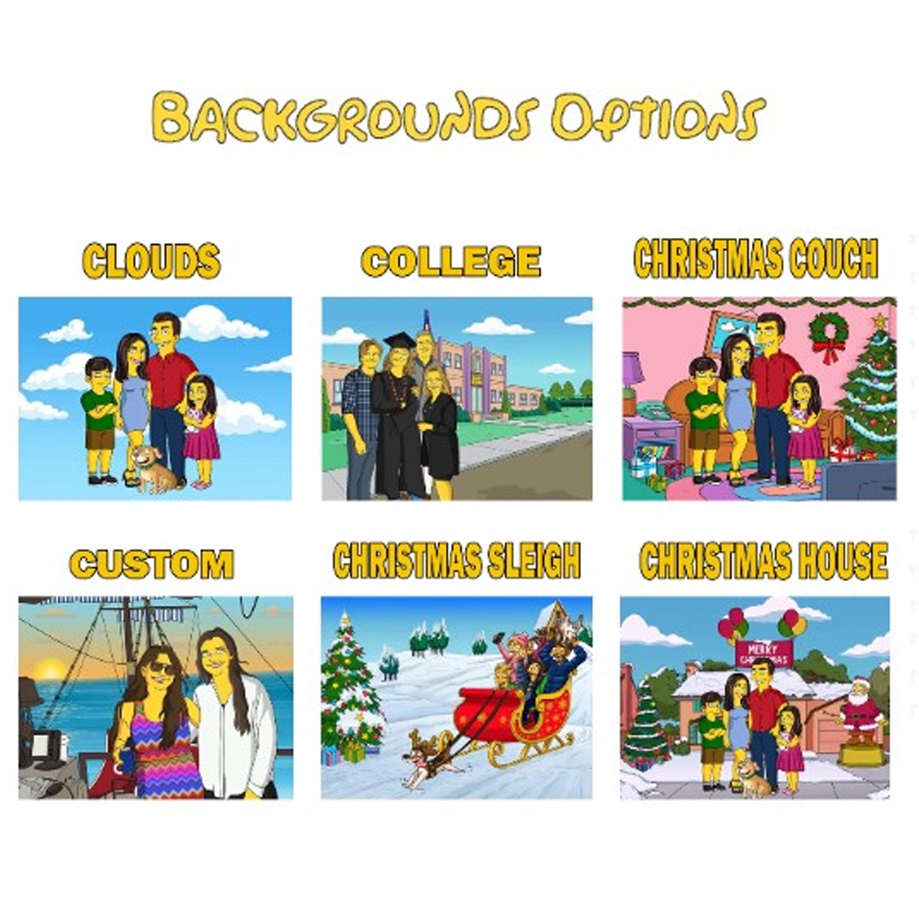 Custom Simpson Family Portrait, Custom Simpson Couple Portrait,custom ...