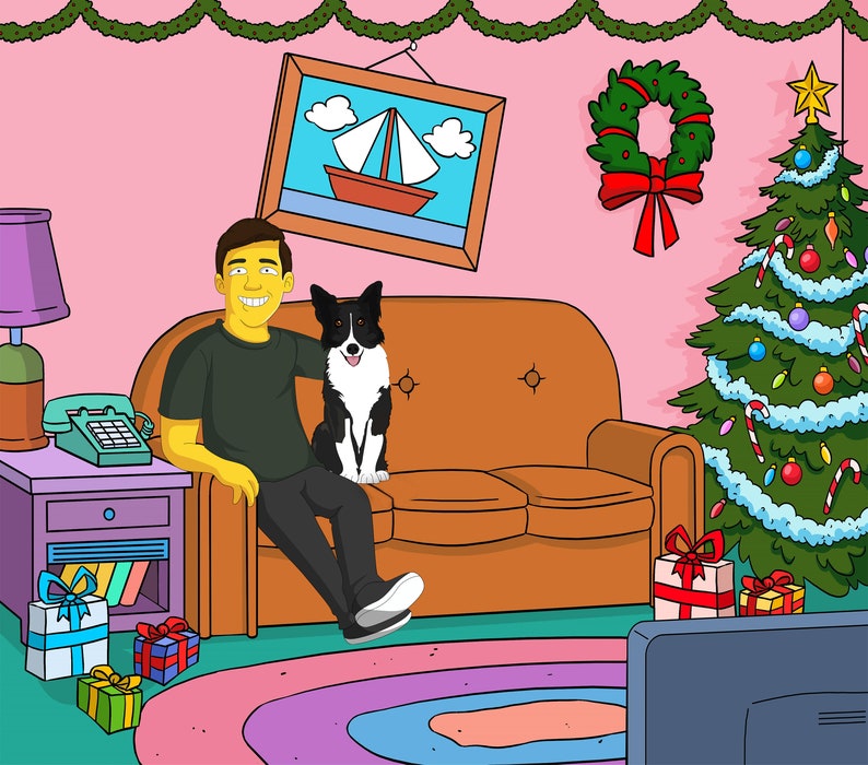 Custom Simpson Family Portrait, Custom Simpson Couple Portrait,custom ...