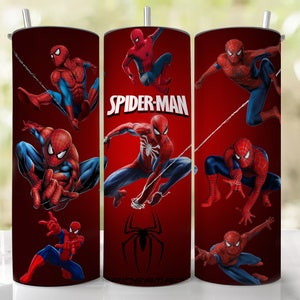 Spider Man 20oz Skinny Tumbler Wrap, Spider Man Sublimation for Skinny ...