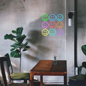 Smiling Neon Sign for Ambient Lighting Neon Lamp Custom Led - Etsy