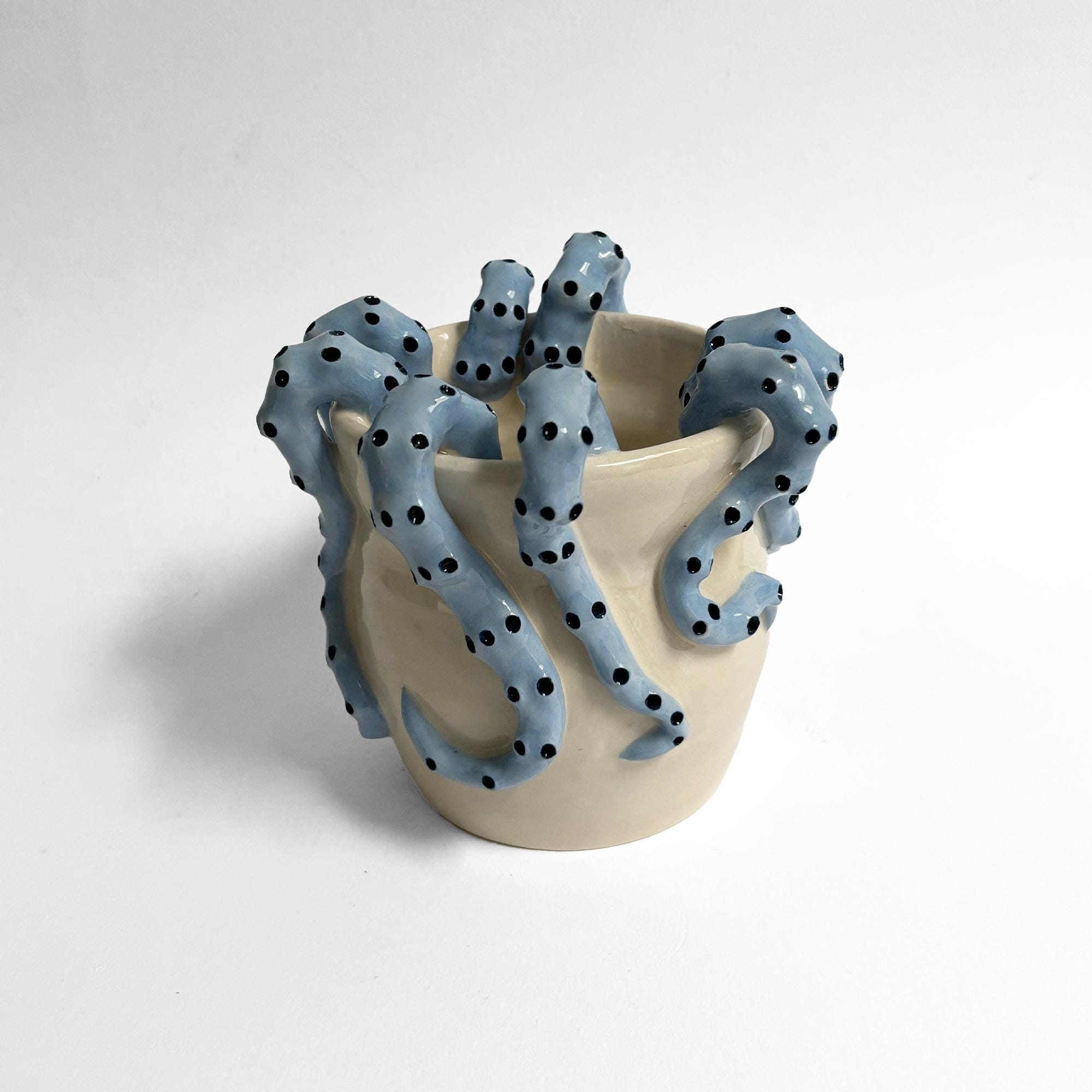 Octopus Tentacle Pot - Handmade Ceramics - Small Decorative Pot ...