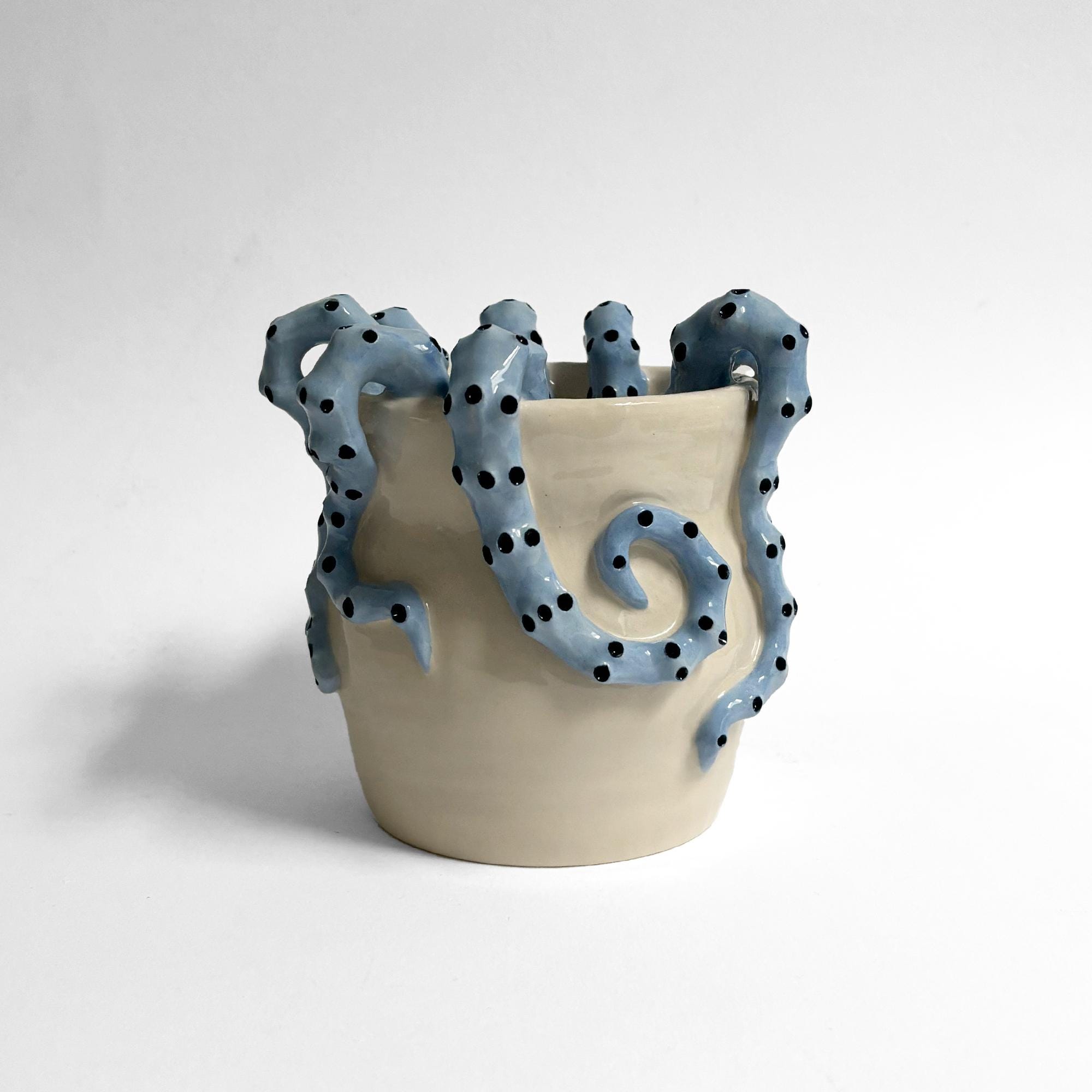 Octopus Tentacle Pot - Handmade Ceramics - Small Decorative Pot ...