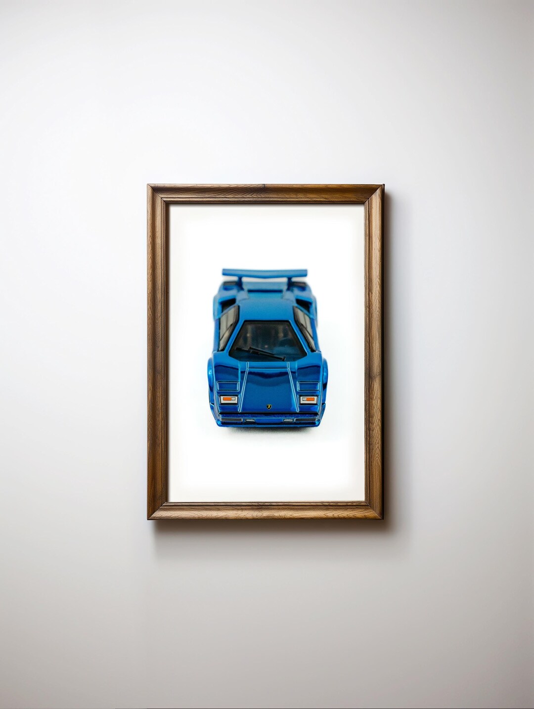 Vintage Blue Lambo Photography Print! - Etsy