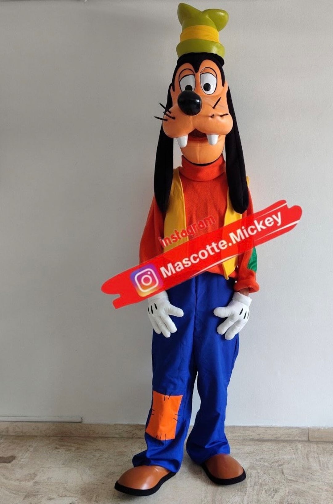 Luxury Goofy Mascot With Latex Head + Latex Shoes + Full Costume ...