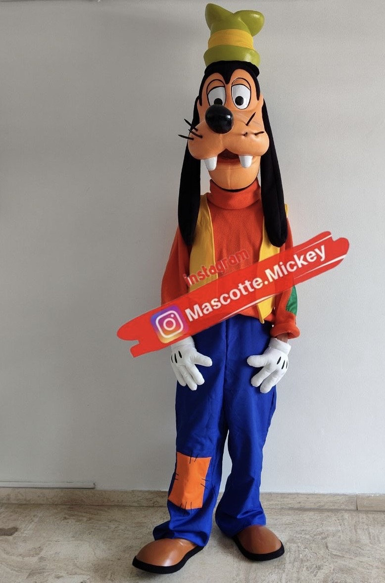 Luxury Goofy Mascot With Latex Head + Latex Shoes + Full Costume ...
