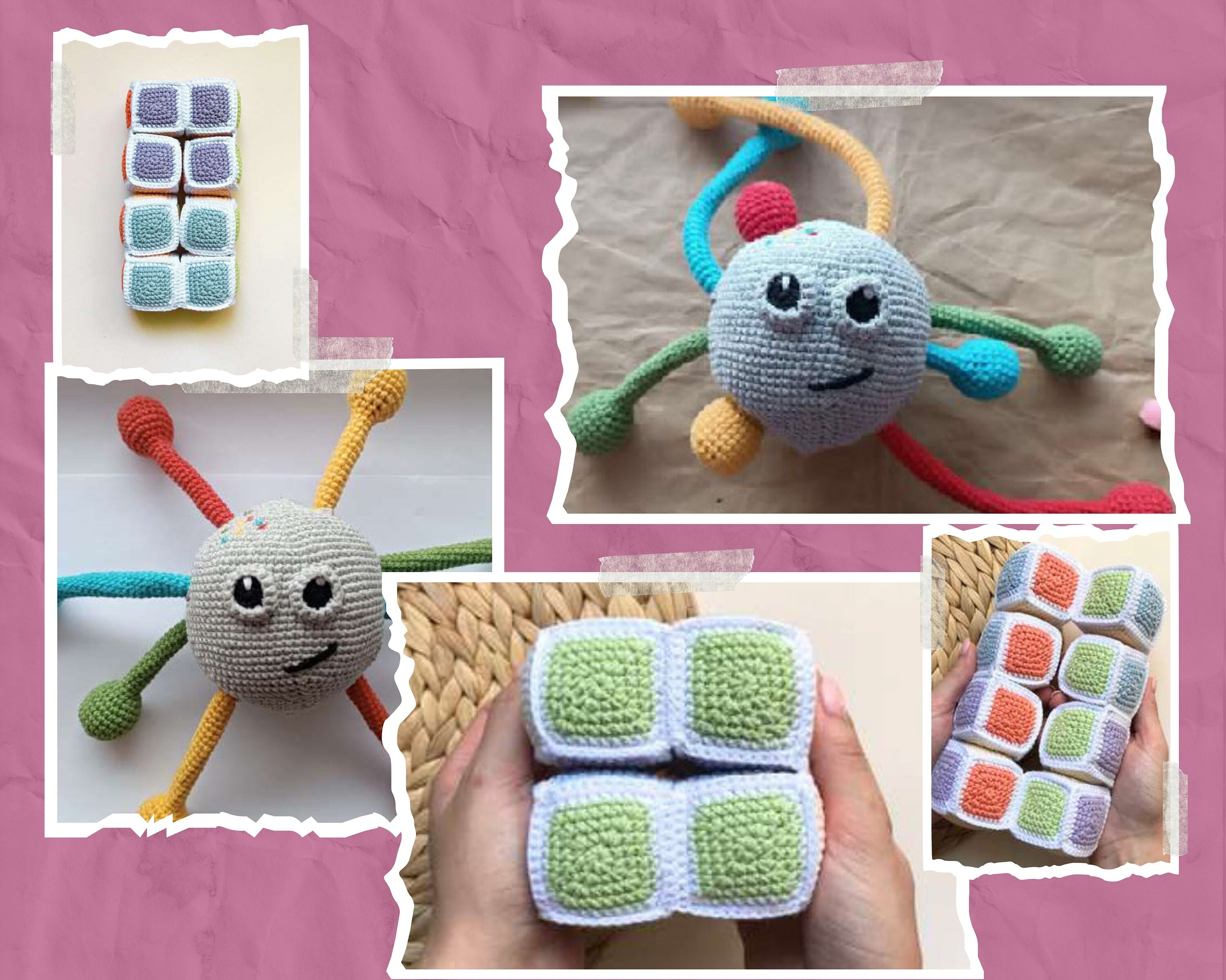 Fidget Toy Amigurumi Crochet Pattern Bundle, Crochet Infinity Fidget ...