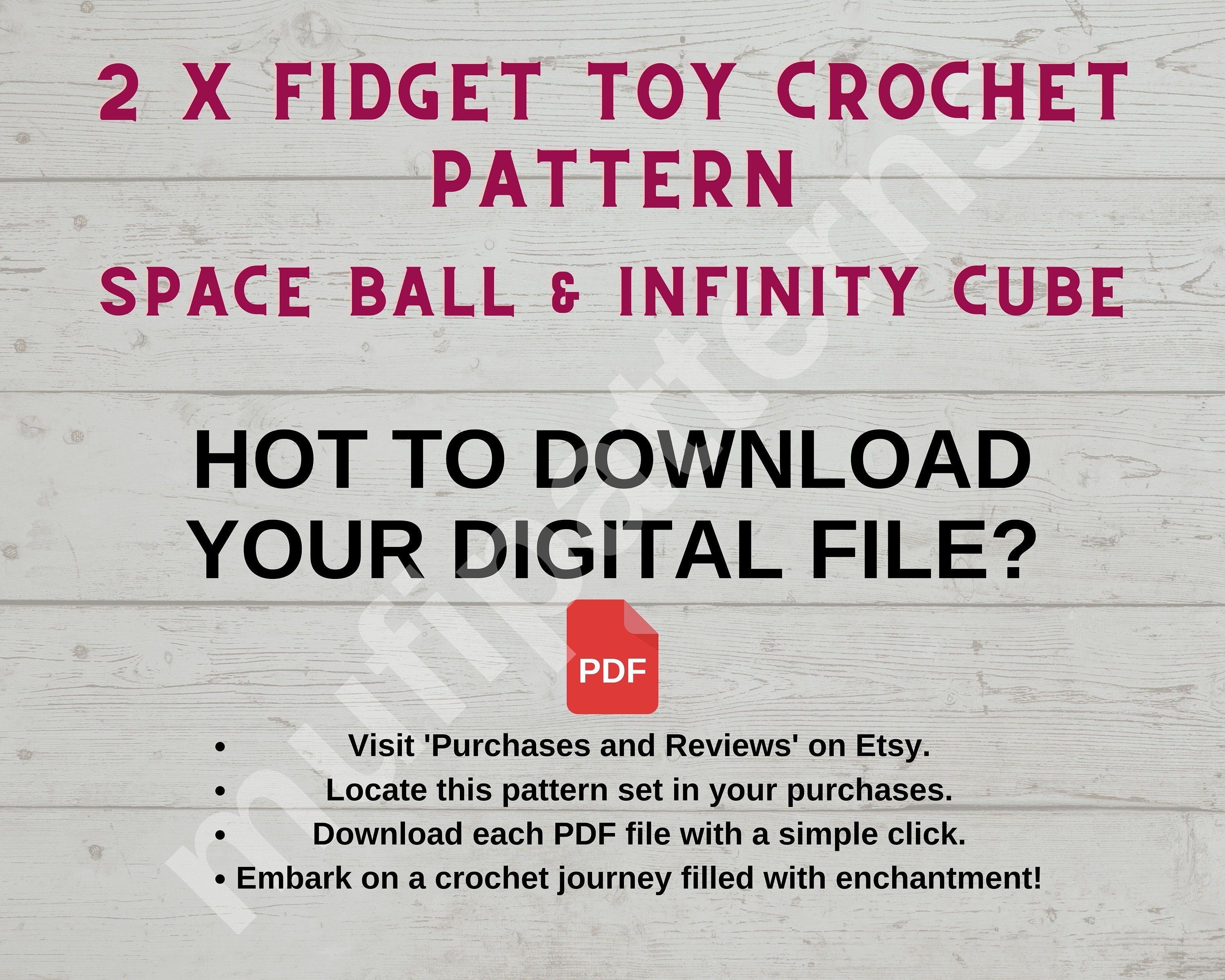 Fidget Toy Amigurumi Crochet Pattern Bundle, Crochet Infinity Fidget ...