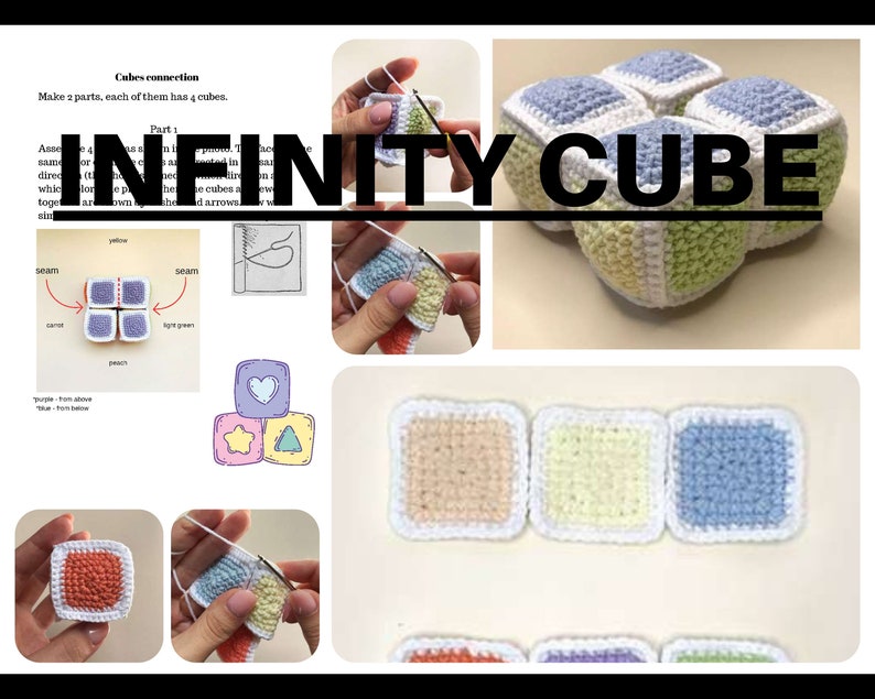 Fidget Toy Amigurumi Crochet Pattern Bundle, Crochet Infinity Fidget ...