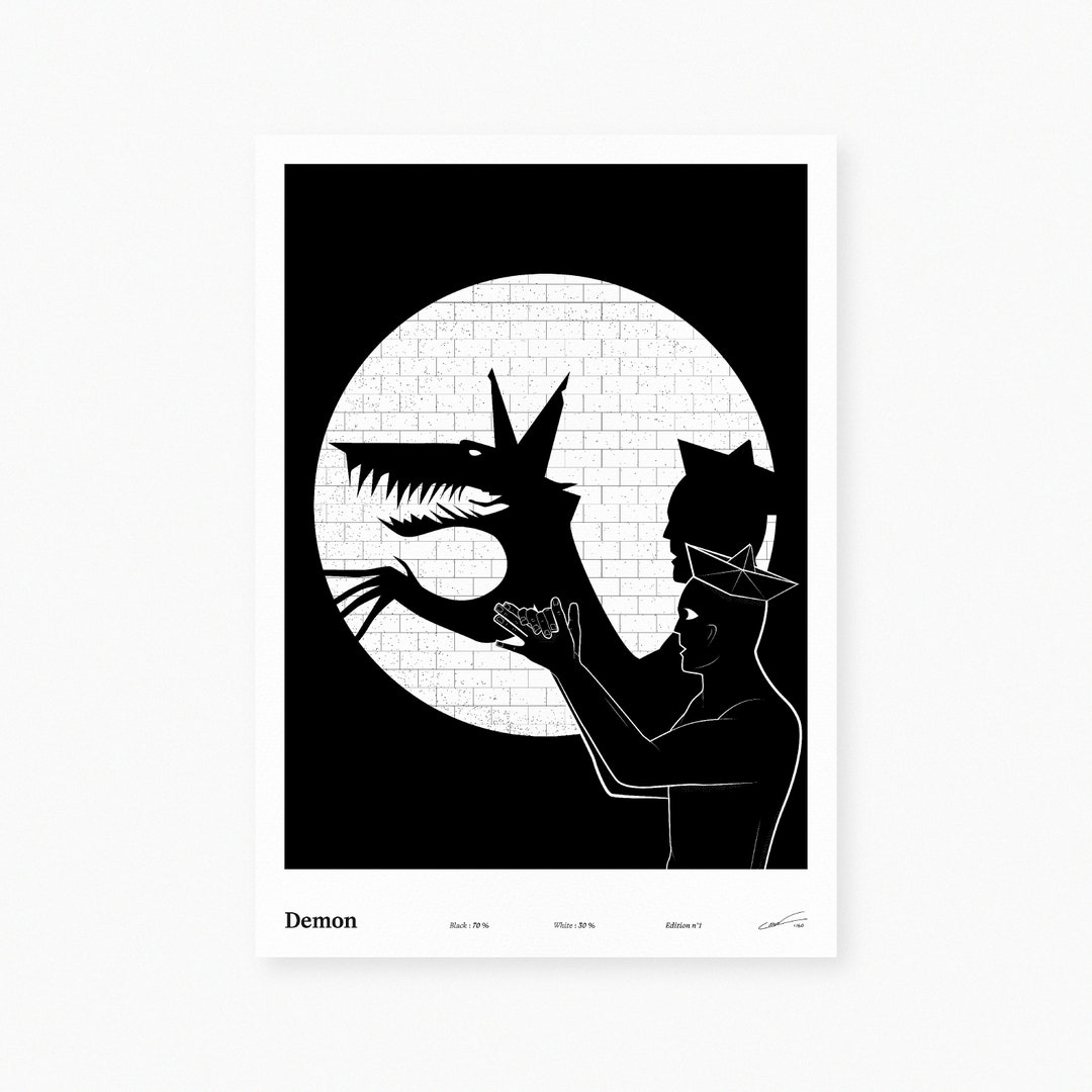 Poster “DEMON” - Etsy