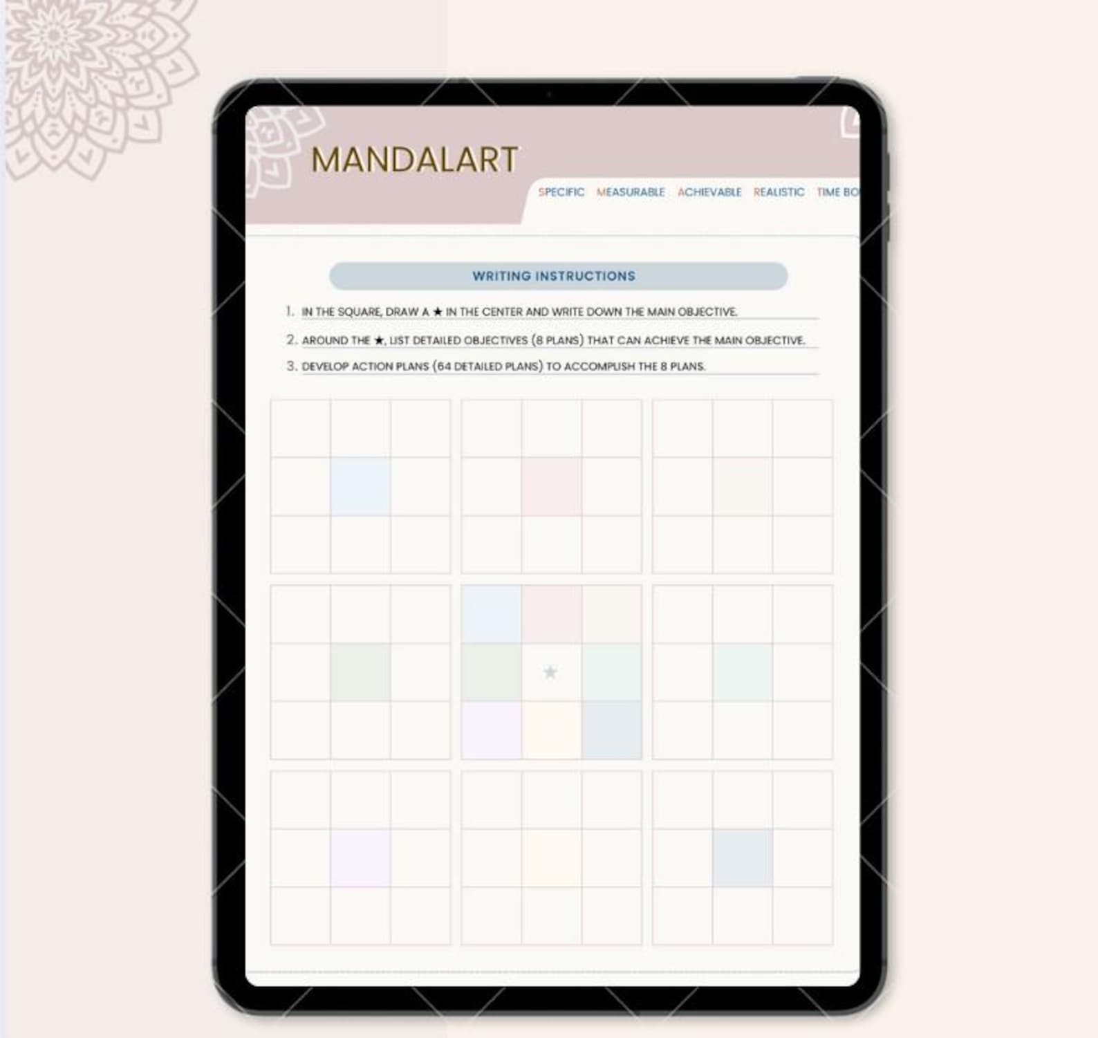 2025 Mandalart Planner Bucketlist _ Dreams Are Destined to Come True - Etsy