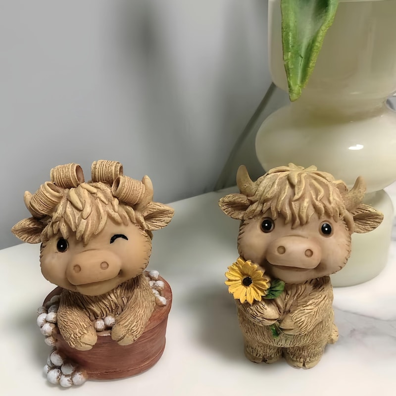 Cow Figurine - Etsy