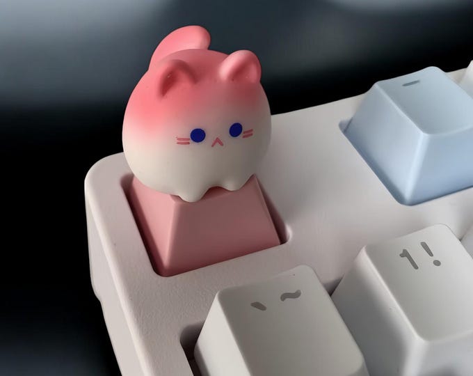 Cute Artisan Resin Keycaps For Cherry R4 Mx Profile Custom Handmade